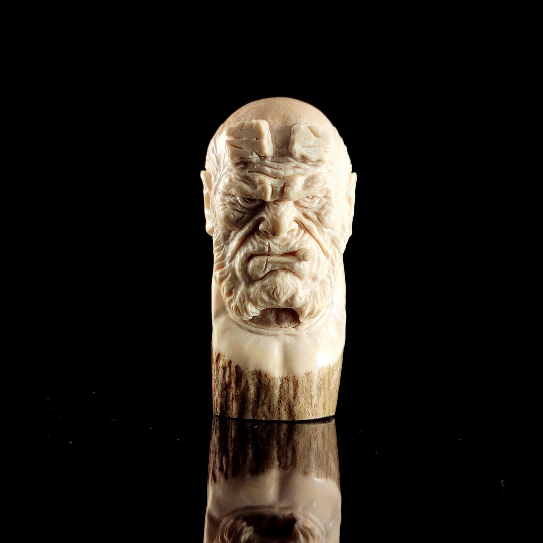 Hell Boy Figurine, Hell Boy Sculpture, Comics Art, Hand Carved Moose ...