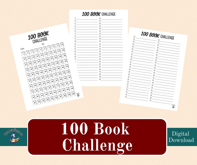 Reading Goals Tracker, Reading Log, Book Club Tracker, 2025 Reading ...