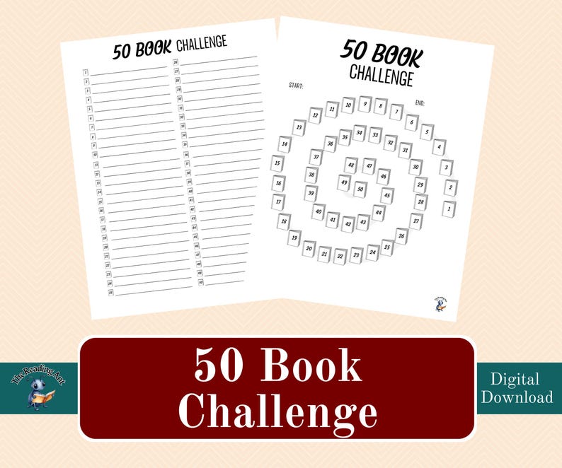 Reading Goals Tracker, Reading Log, Book Club Tracker, 2025 Reading ...