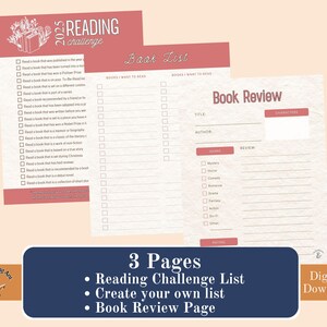 2025 Reading Challenge Printable 2025 Reading Goals Reading Tracker - Etsy
