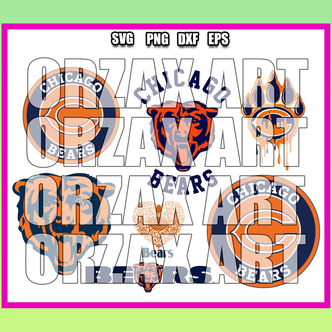 Chicago Bearss Football SVG PNG Bundle, Svg Sports Files, Svg for ...