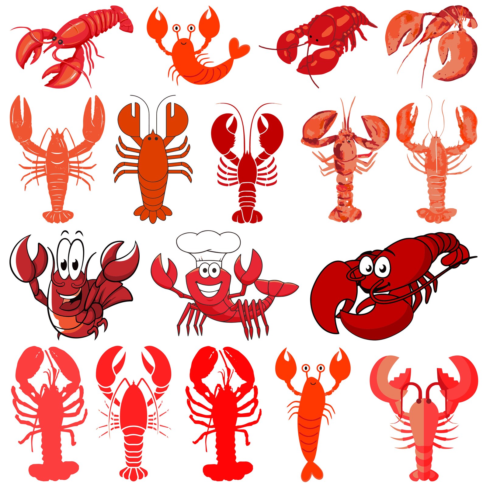 Lobster SVG, Lobster Clipart, Svg Files for Cricut, Seafood Svg ...