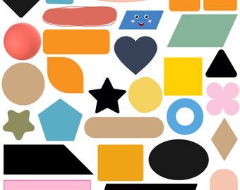 Basic Shape SVG Bundle, Basic Shape PNG Bundle,basic Shape Clipart, Tag Svg, Label Svg, Banner ...