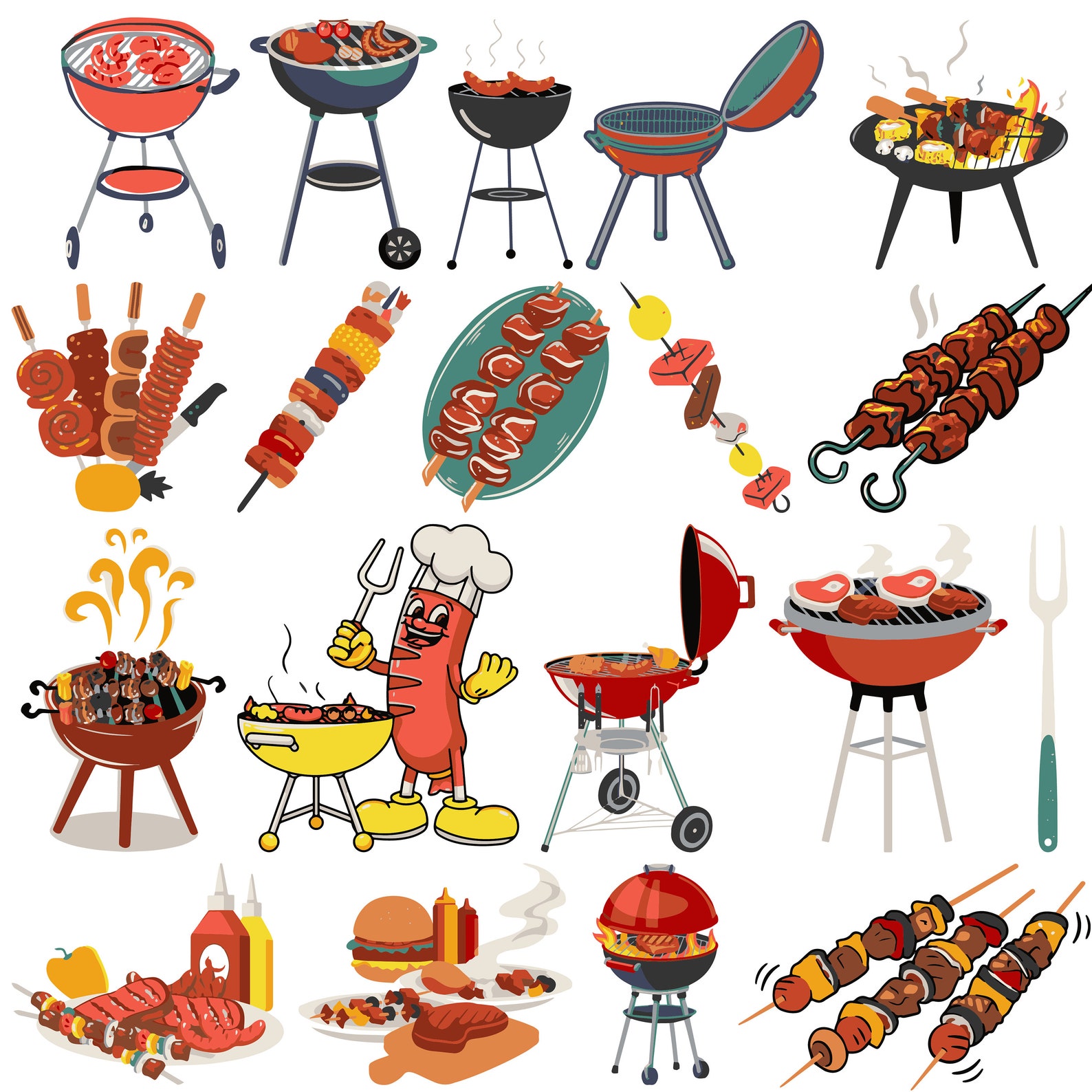 Barbeque SVG, Barbeque PNG Bundle,barbeque Clipart, Barbeque Cut Files ...