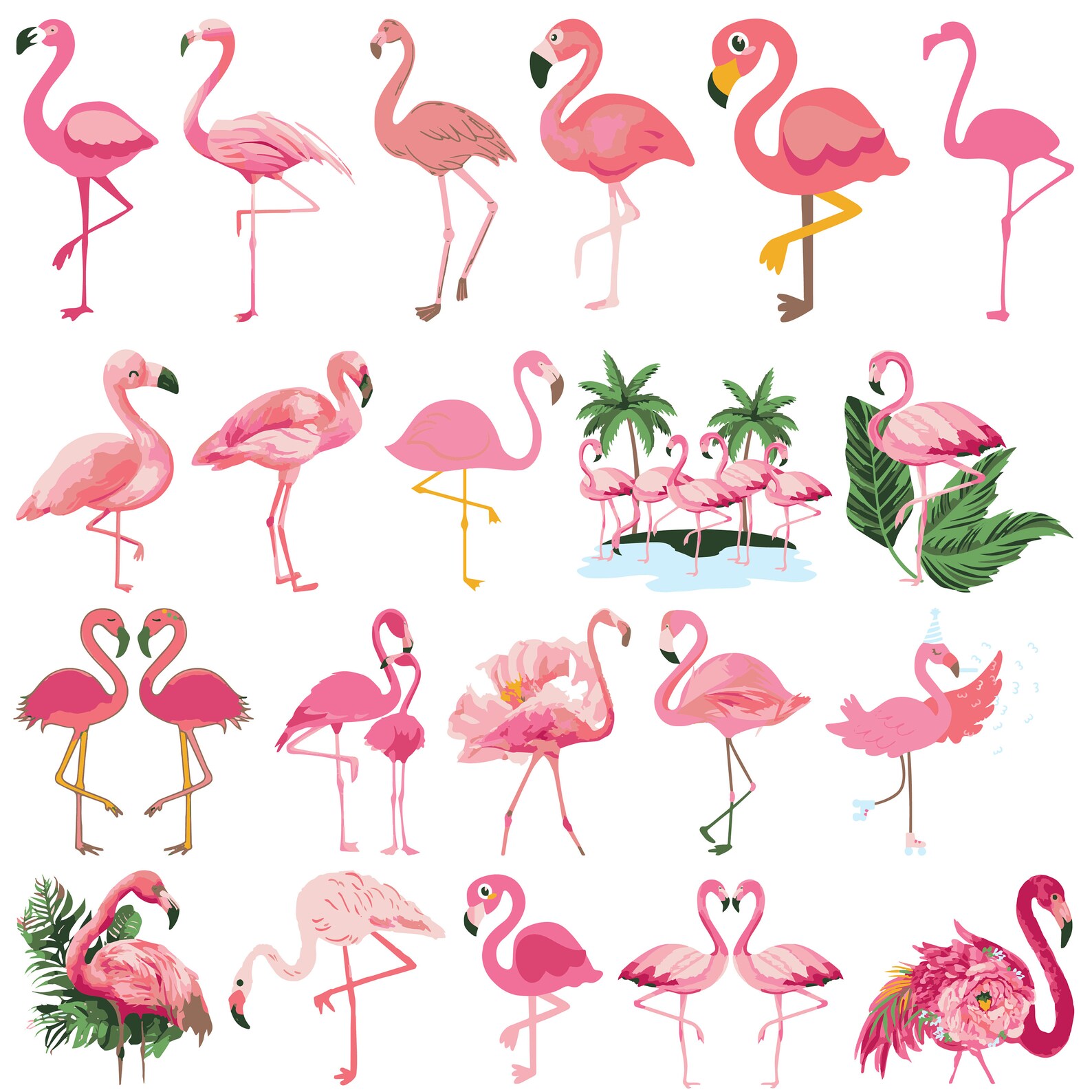 Flamingo Svg, Flamingo Cut File, Flamingo Silhouette, Cute Pink ...