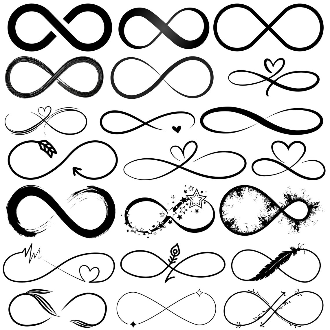 Infinity Symbol SVG, Infinity PNG Bundle, Infinity Clipart, Infinity ...