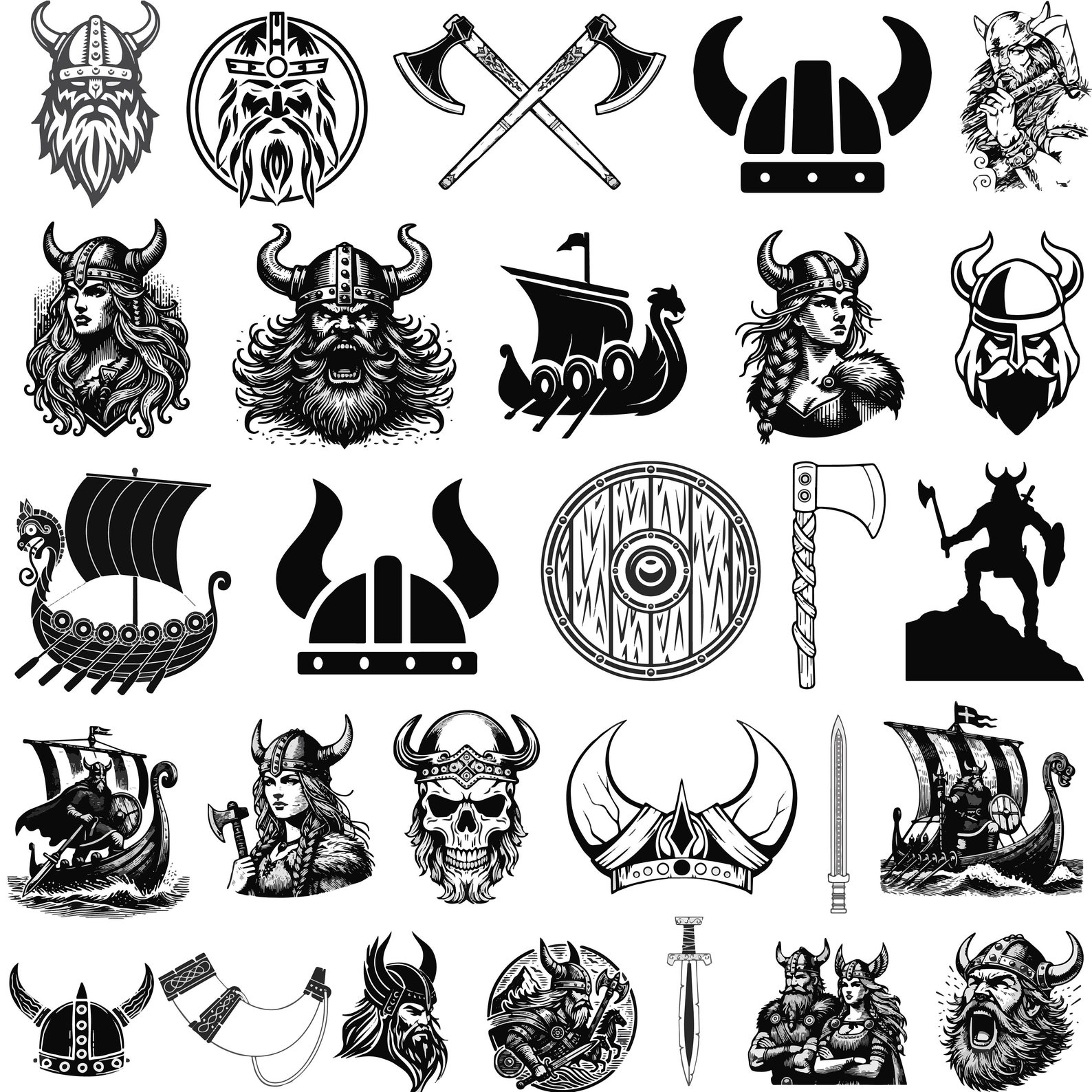 Viking Svg, Viking Clipart, Viking SVG Cut Files for Cricut, Viking ...