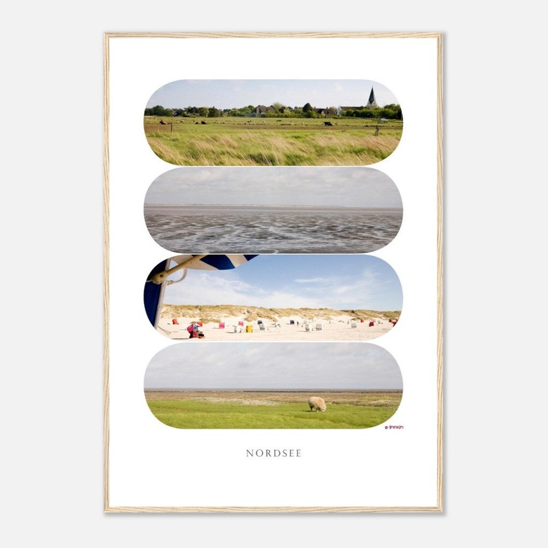 North Sea / Poster / Classic Poster Made of Matte Paper With Wooden ...
