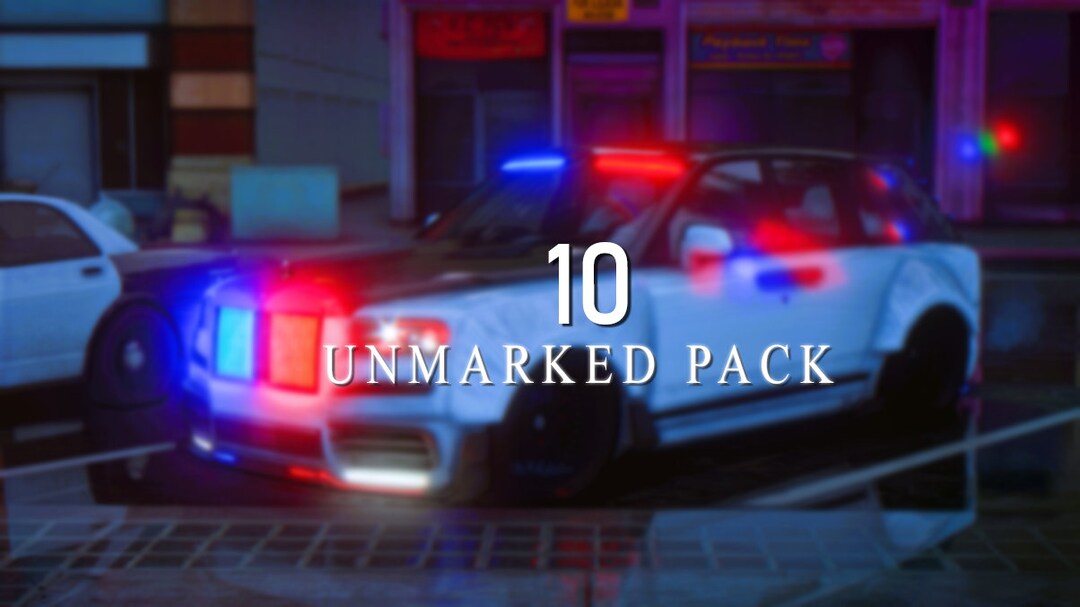 Fivem Unmarked Police Car Pack: 10 Vehicles Fivem Ready Optimized - Etsy