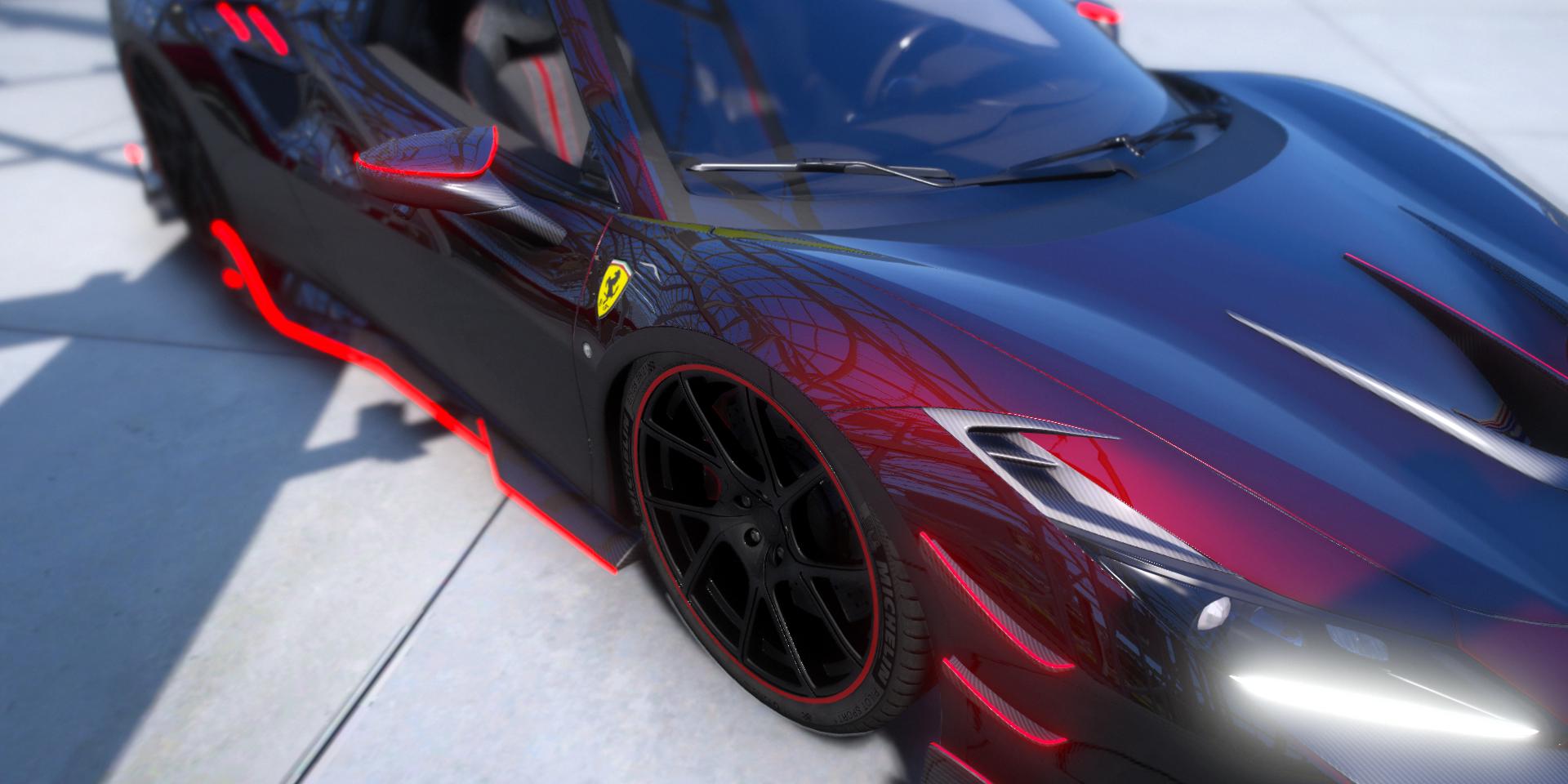 Custom Ferrari F8 Mansory | Fivem Ready | Animated | Customized | High ...