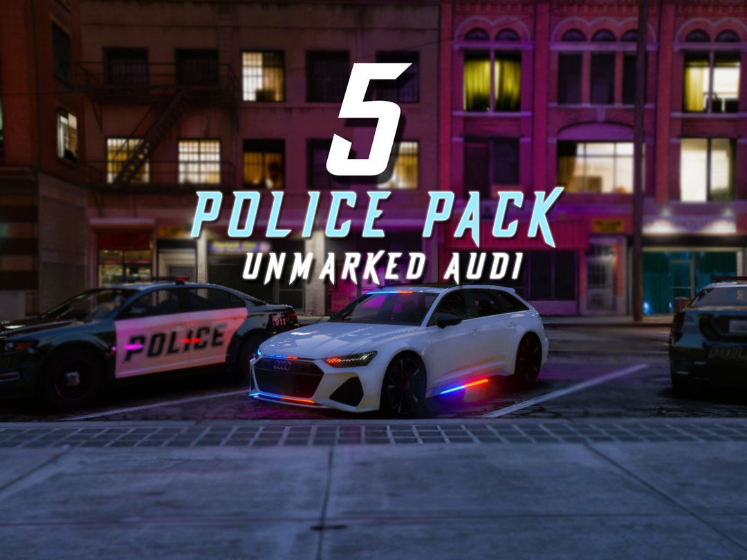 FiveM Unmarked Audi Police Car Pack: 5 Vehicles FiveM Ready Optimized ...