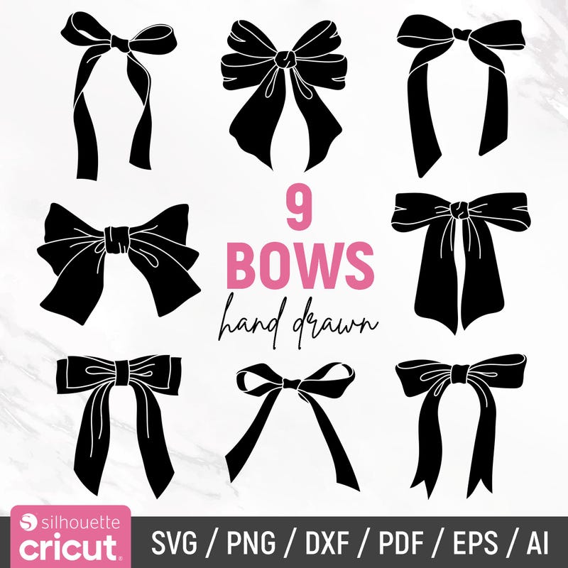 Coquette Bow Svg - Etsy