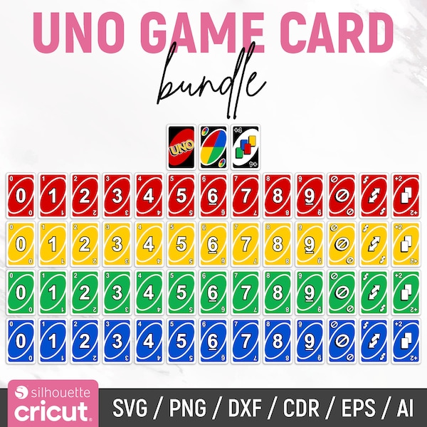 Custom Uno Cards Template - Etsy UK