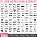 Love Svg Bundle, Love Word Svg, Love Clipart, Love Heart Svg, Heart Svg ...