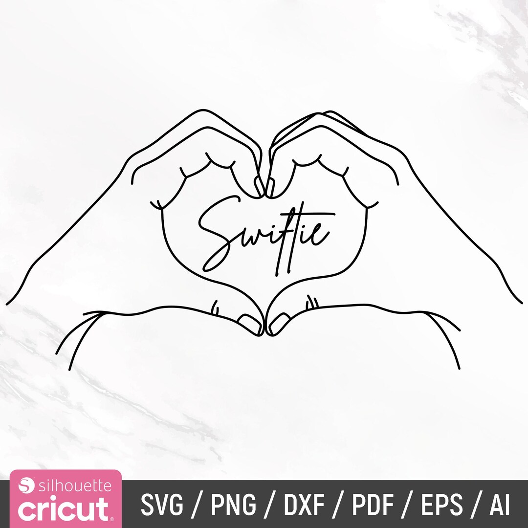 Swiftie Heart Hands Svg, Eras Tour Png, Heart Hands Svg, Love Hands Svg ...