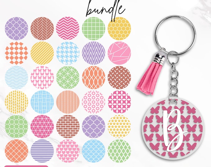 Round Pattern Svg, Circle Patterns Svg, Keychain Svg, Keyring Patterns Svg, Keychain Patterns ...