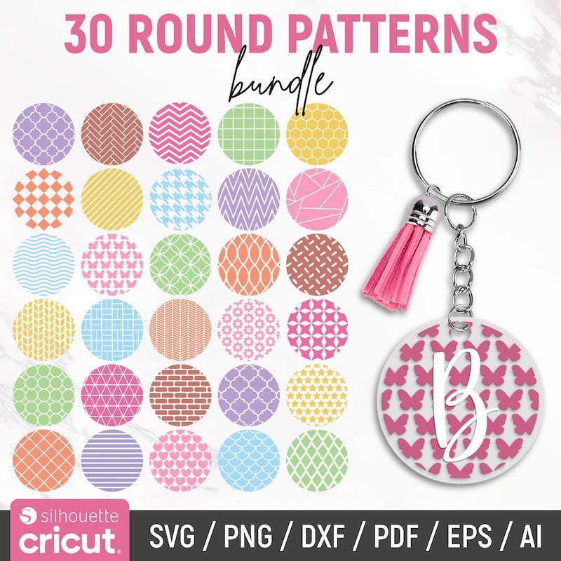 Round Keychains Ideas Svg - Etsy