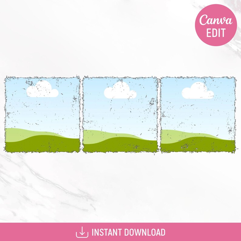 Square Grid Canva Frame Template, Coquette Bow, Canva Frames, Square ...