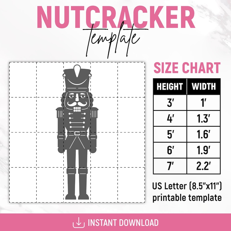 Nutcracker Template, Christmas Scene Lawn Decor, Outdoor Silhouette ...