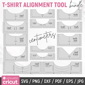 T-shirt Alignment Tool Svg, T-shirt Ruler Svg, T-shirt Placement Guide ...