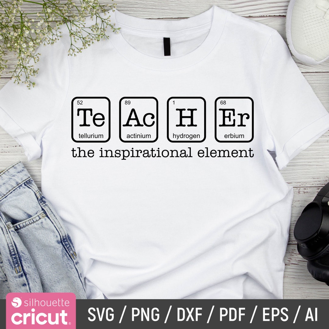 Teacher Inspirational Element Svg, Teacher Appreciation Svg, Teacher ...