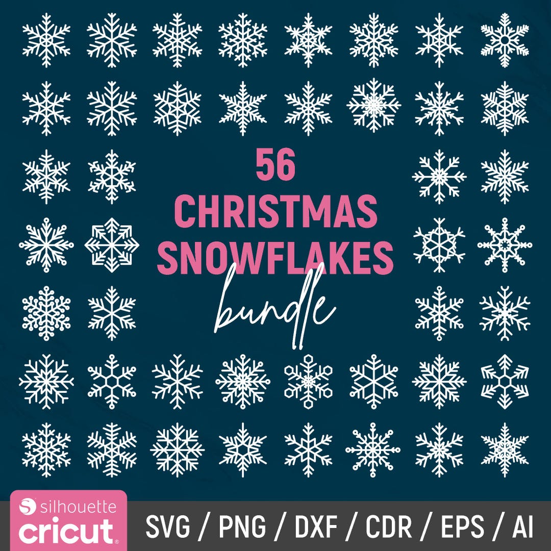Snowflake Svg, Snowflake Svg Bundle, Snowflake Clipart, Snowflake Cut ...