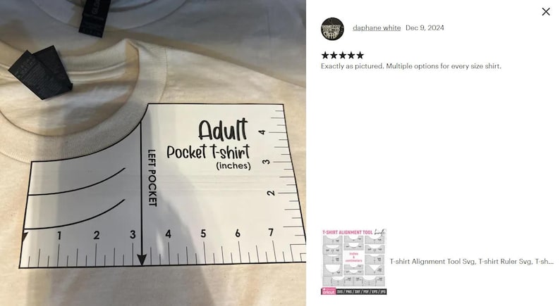 T-shirt Alignment Tool Svg, T-shirt Ruler Svg, T-shirt Placement Guide ...