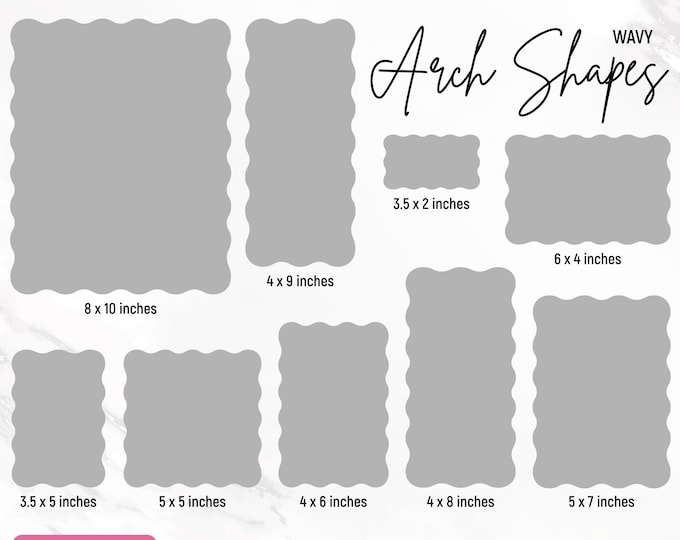 Wave Arch SVG | Wave Arch Invite Cut File | Wave Arch Invitation Cut ...
