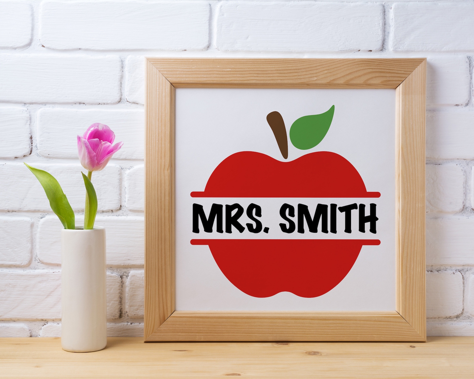 Apple Svg, Apple Monogram Svg, Split Monogram Svg, Teacher Monogram Svg ...