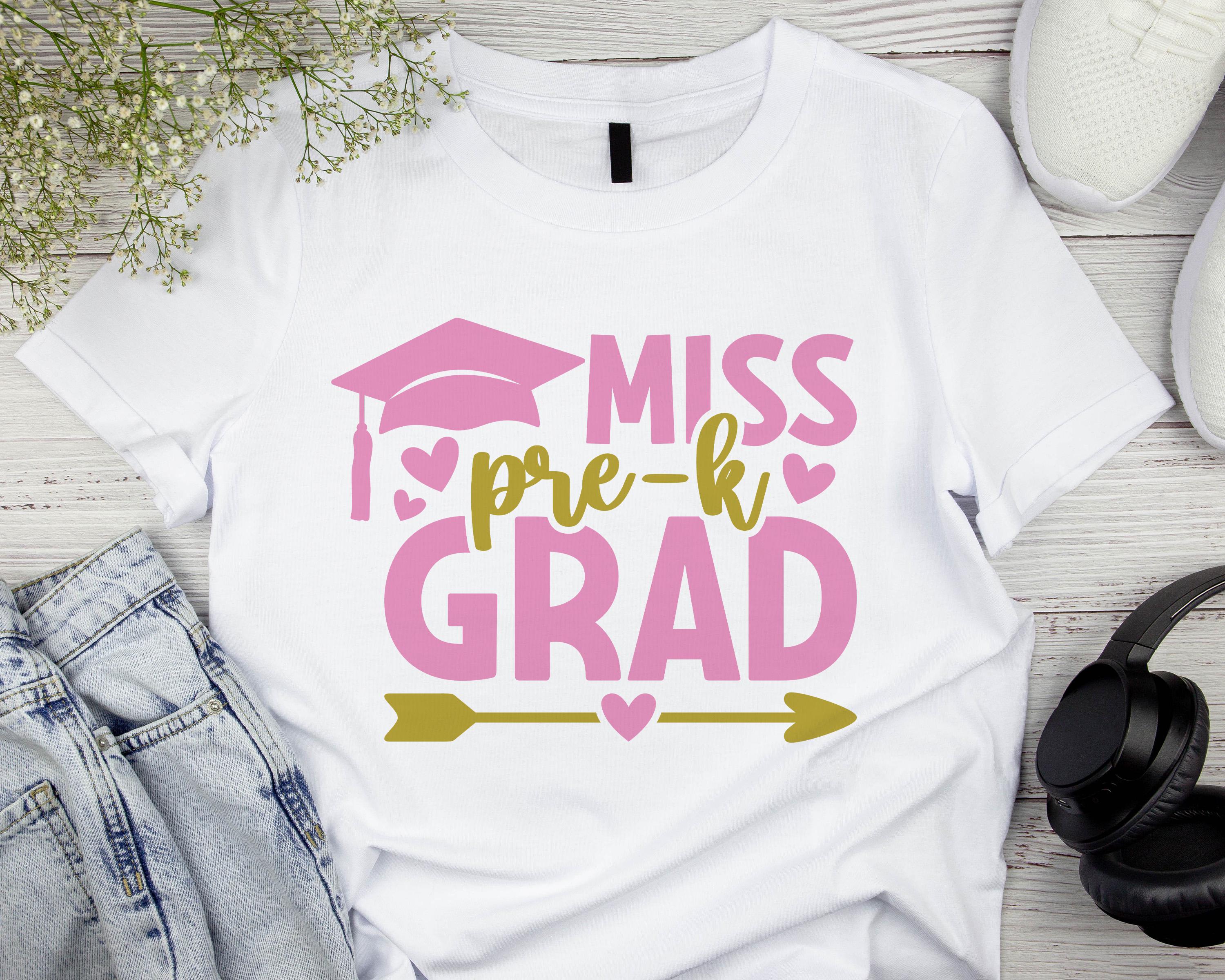 Miss Pre-k Grad Svg, Pre-k Graduation Svg, Girls Preschool Grad Svg ...