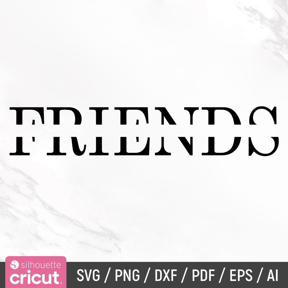Friends Svg, Best Friends Svg, BFF Svg, Friends Split Name Frame Svg ...
