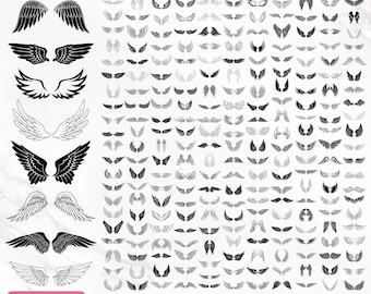 Angel Wings Svg, Angel Wings Clipart, Angel Wings Svg, Wings Svg, Wings ...