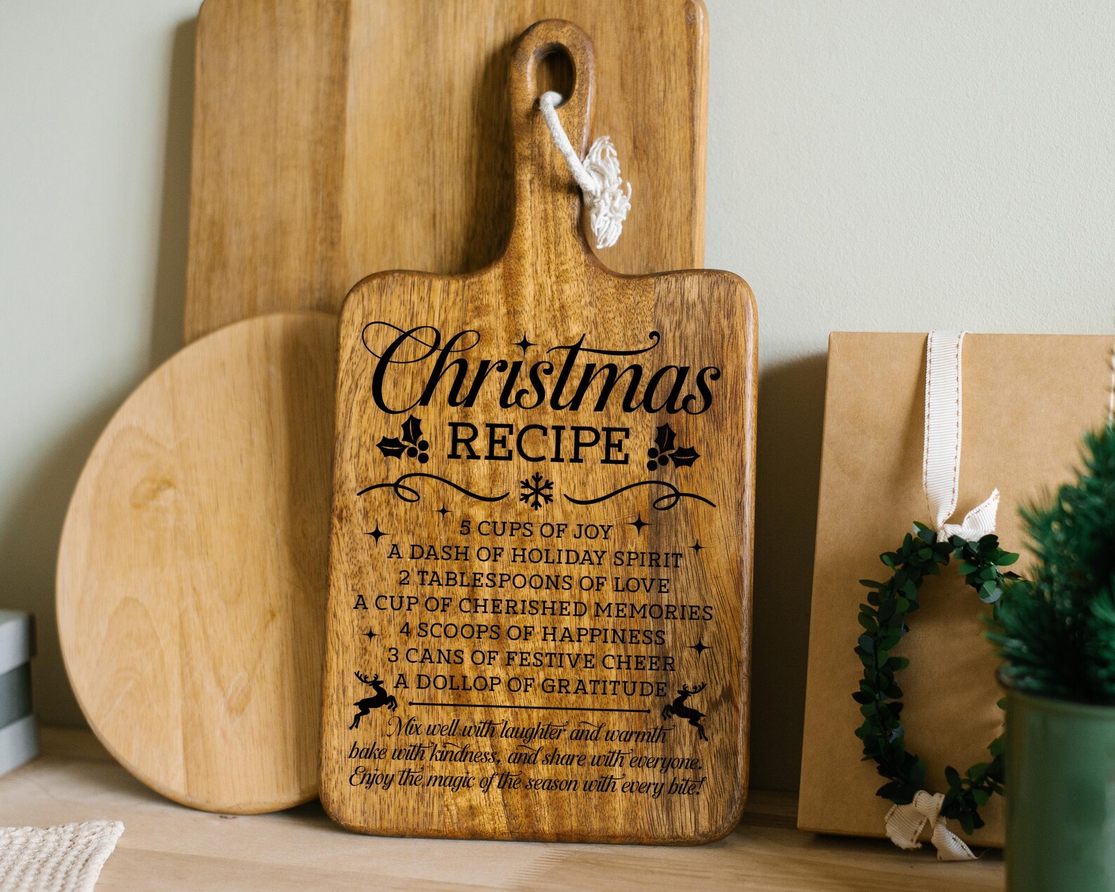 Christmas Recipe, Recipe Svg, Family Quote Svg, Holiday Sign Svg ...
