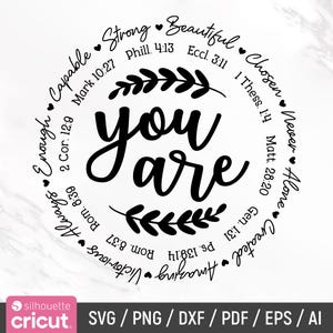 You Are Inspiration Svg, Bible Verse Svg, Christian Inspiration Svg ...