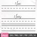 Broken Midline Kindergarten Handwriting Paper - Basic Black Solid and ...