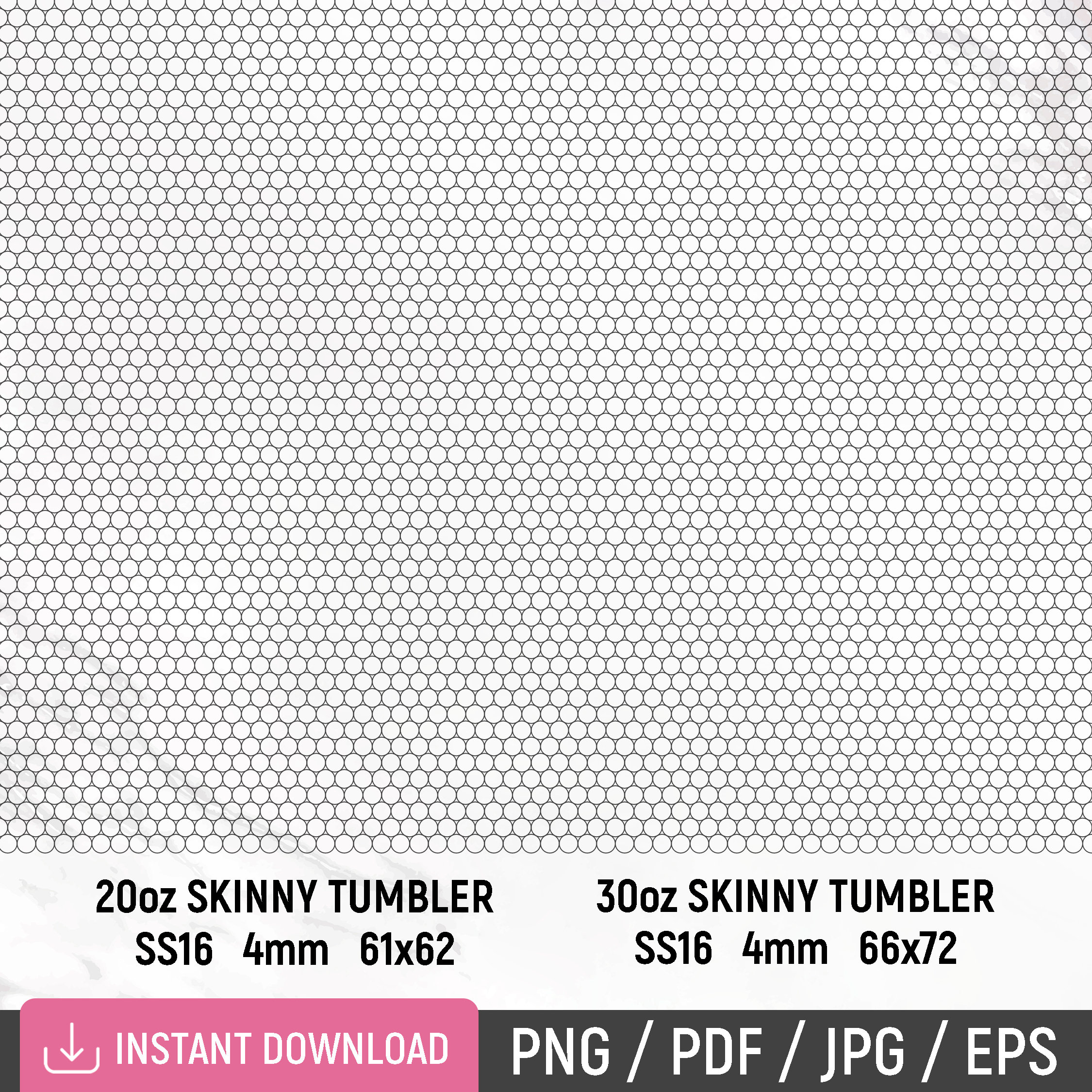 Blank Rhinestone Pattern, Rhinestone Template, Honeycomb Pattern, SS16 ...