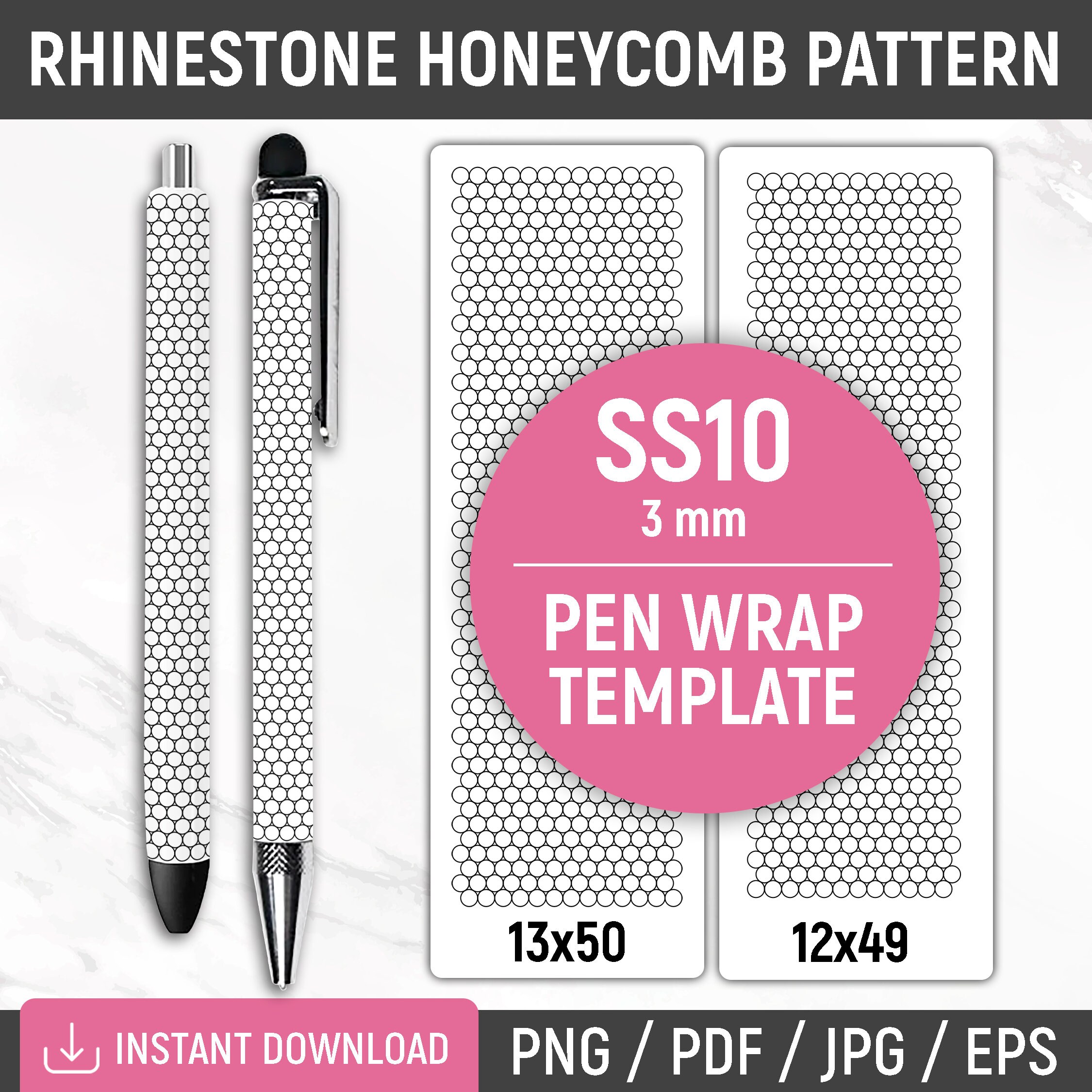 Blank Rhinestone Pattern, Rhinestone Pen, Rhinestone Template ...