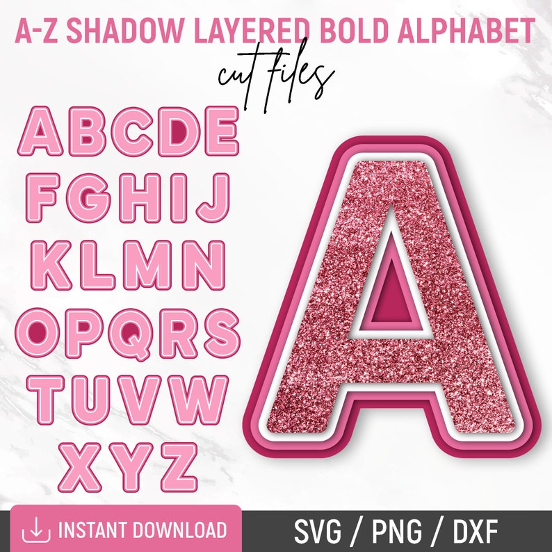 Layered Font Svg, Layered Alphabet Svg, Layered Numbers Svg, Cake ...