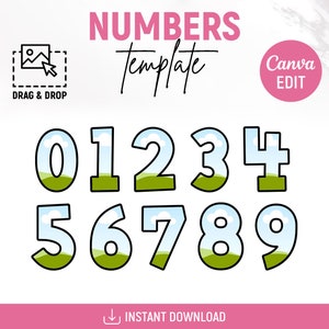 Editable Canva Frame Letters, Uppercase Lowercase & Numbers, Drag and ...