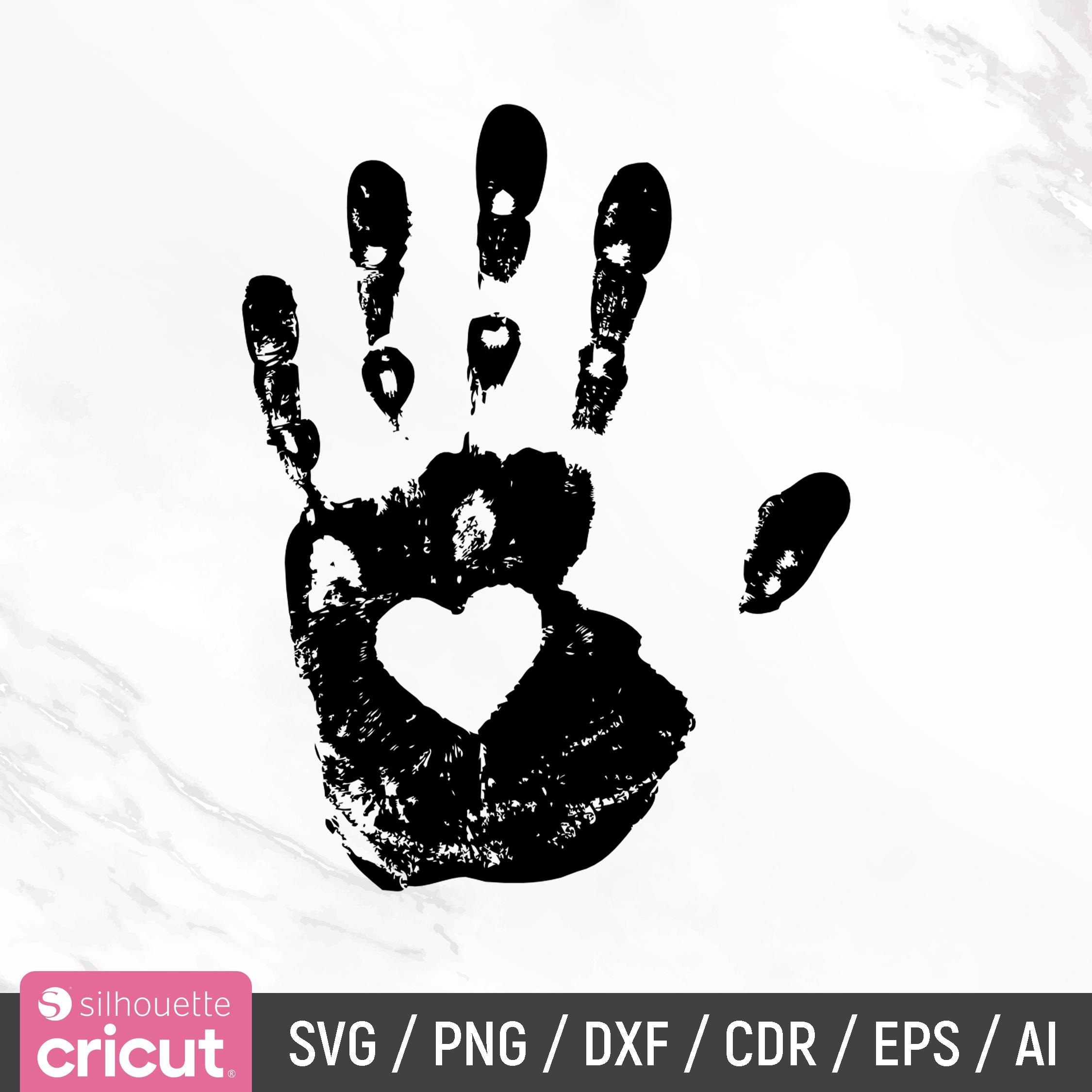 Handprint Svg Bundle, Hand Print Svg, Handprint Clipart, Handprint ...