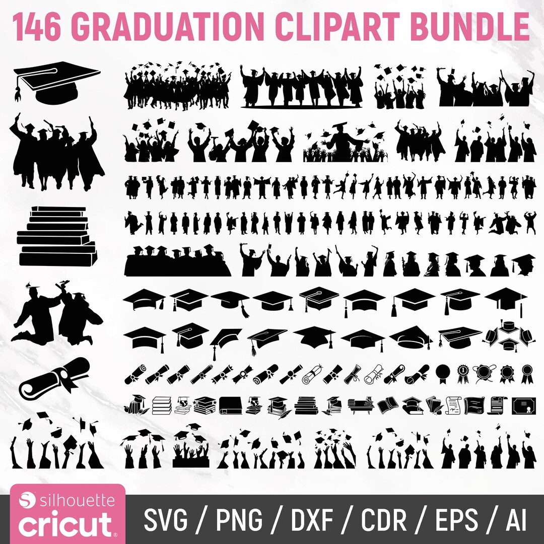 Graduation SVG Bundle, Graduation Clipart, Student Svg, Proud Graduate ...