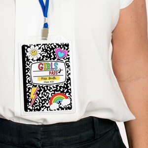 Classroom Hall Passes, Bathroom Pass, Nurse Pass, Composition Notebook ...