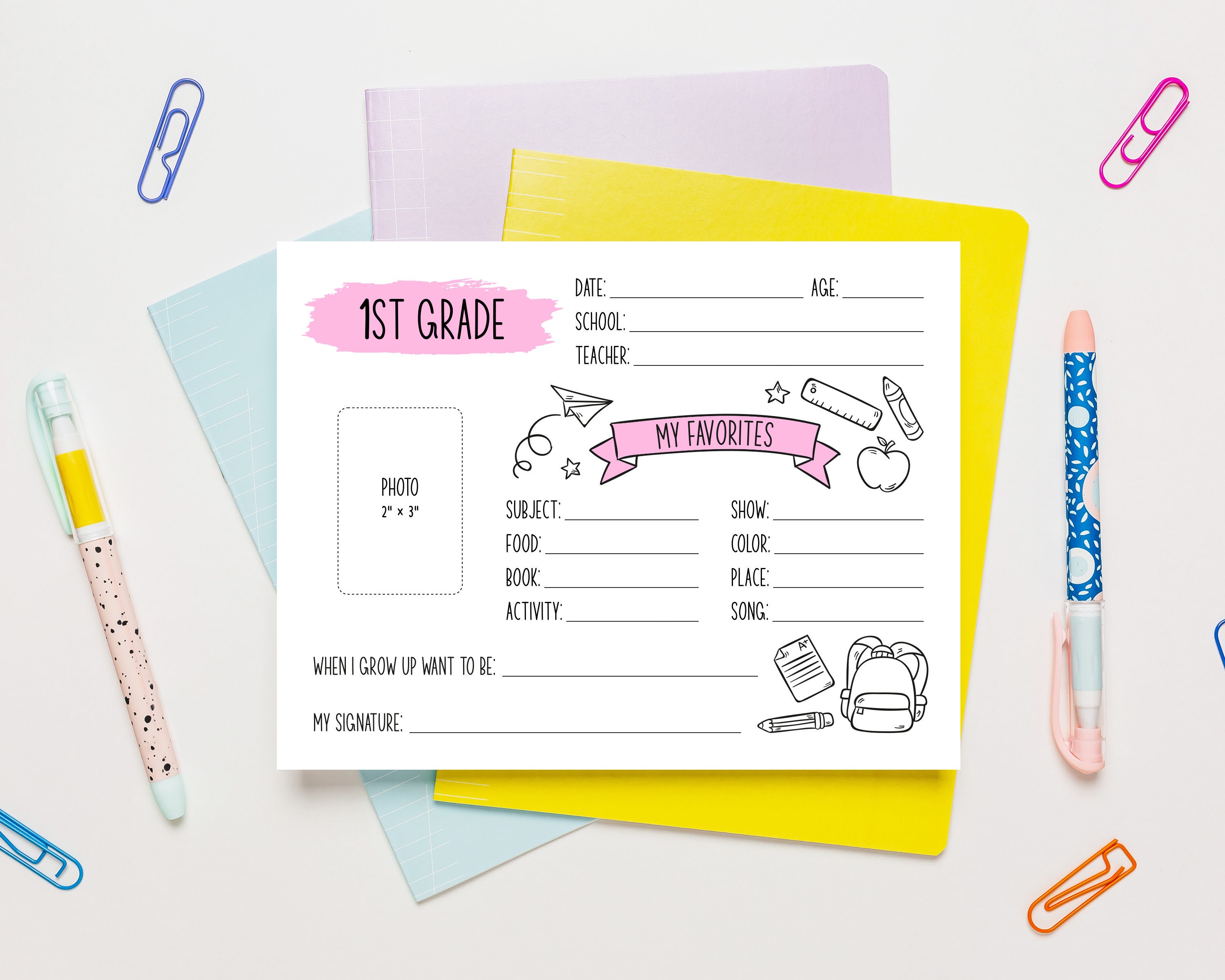 School Memory Sheets, School Memory Box, School Memory Questionnaire ...