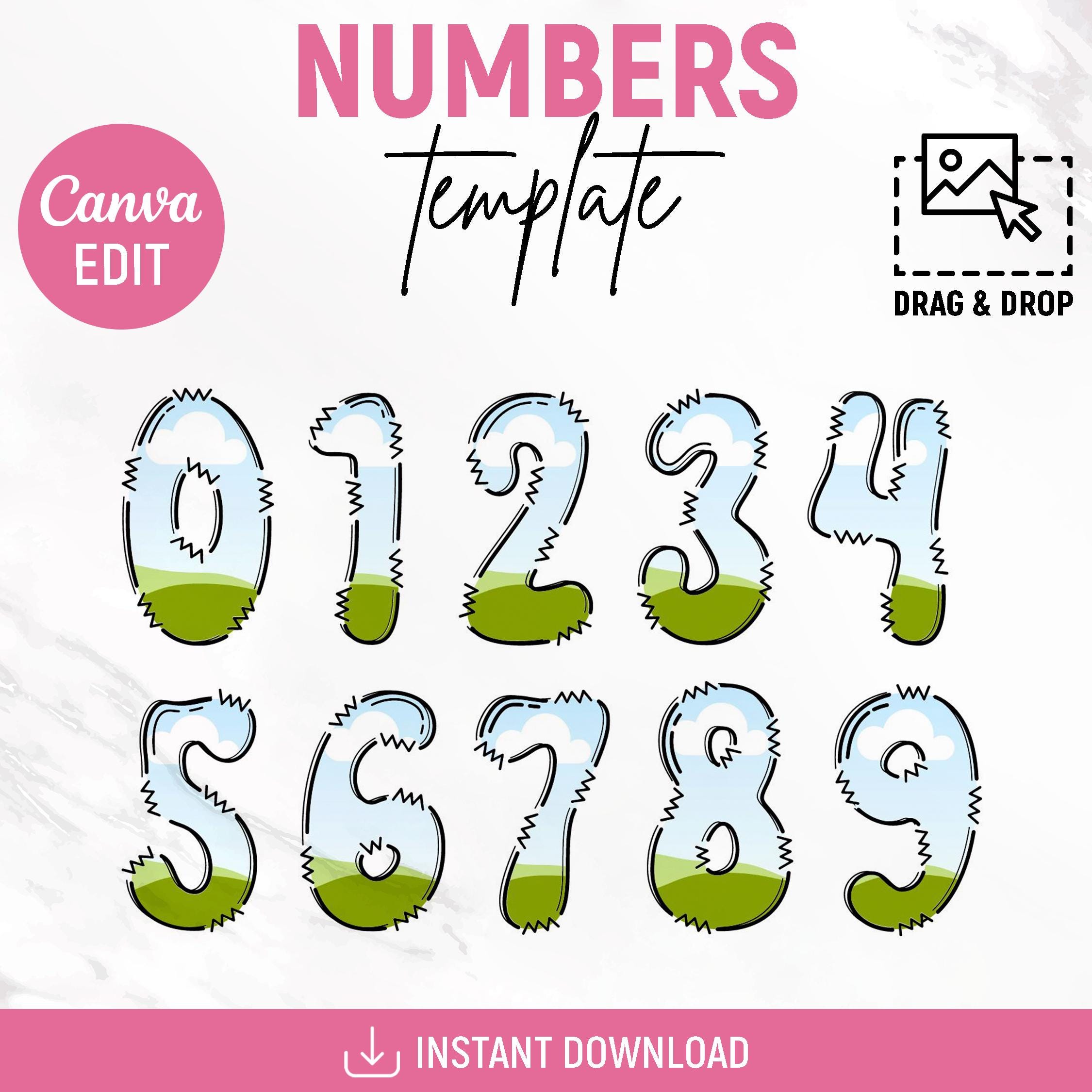 Editable Canva Frame Letters, Uppercase Lowercase & Numbers, Drag and ...