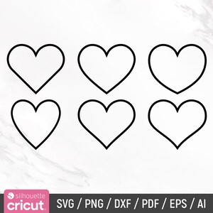 Heart Svg, Heart Shape Bundle Svg, Heart Outline Svg, Valentine's Day ...