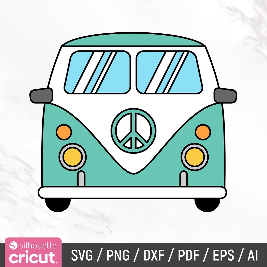 Retro Bus Svg Png, Retro Van Svg, Groovy Van Svg, Camper Van Svg ...