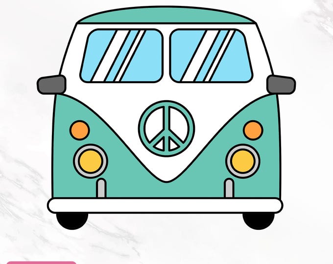 Retro Bus Svg Png, Retro Van Svg, Groovy Van Svg, Camper Van Svg ...
