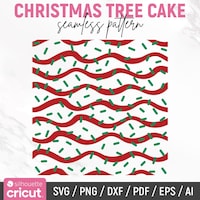 Christmas Tree Cakes Digital Paper | Seamless, Repeating Surface ...