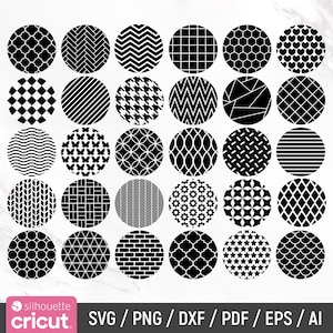 Round Pattern Svg, Circle Patterns Svg, Keychain Svg, Keyring Patterns ...