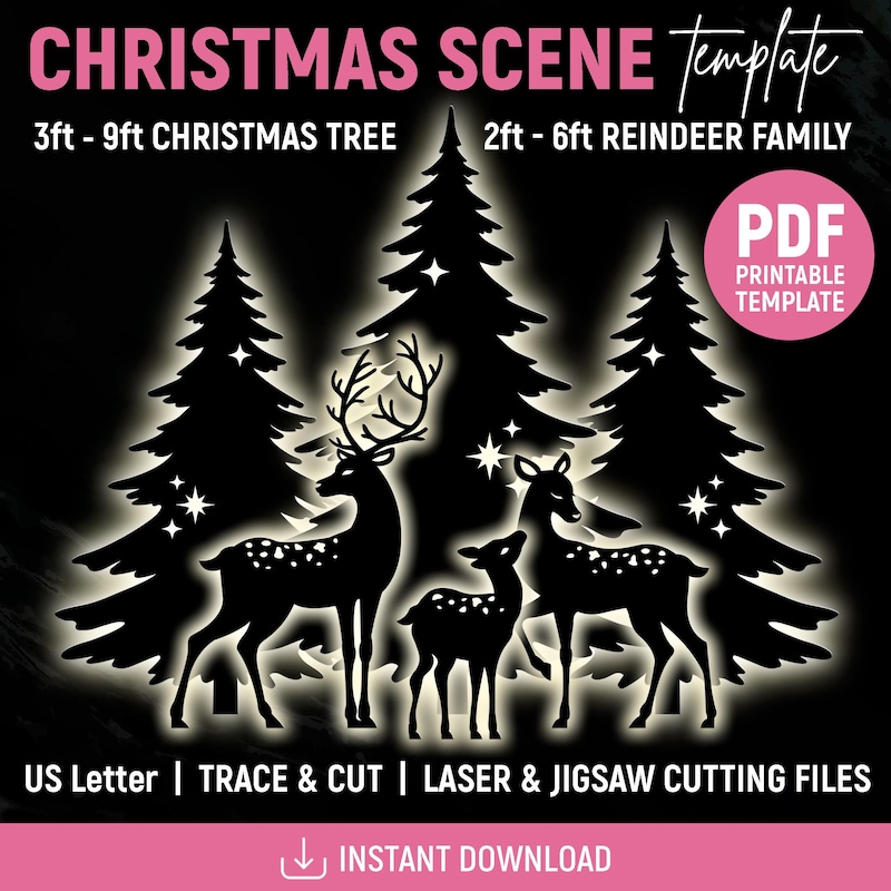 Christmas Silhouette - Etsy